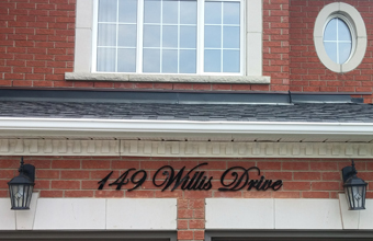 Custom Acrylic House Numbers & Address Letters in Toronto Canada